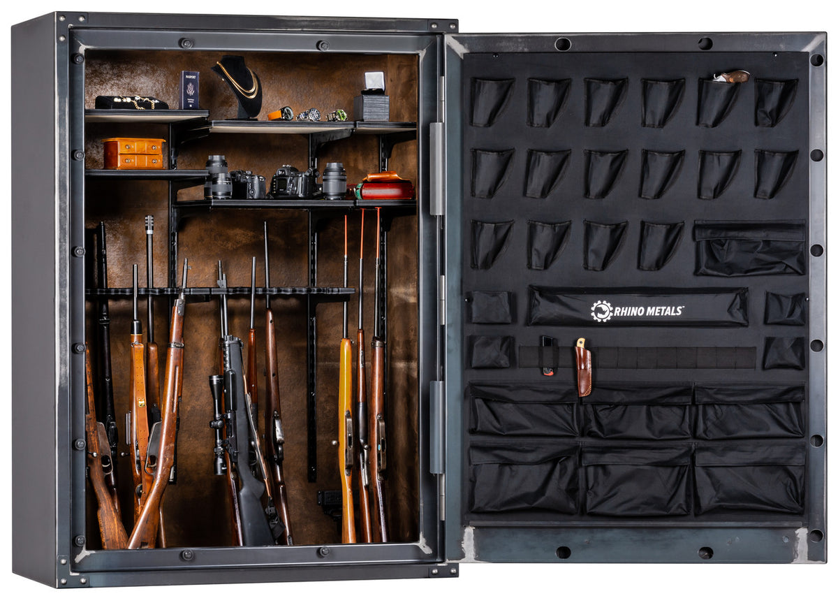 Rhino Strongbox RSX7253 | 72"H x 53"W x 27"D | 78 Long Gun Safe | 80 M – Carnahan White Fence