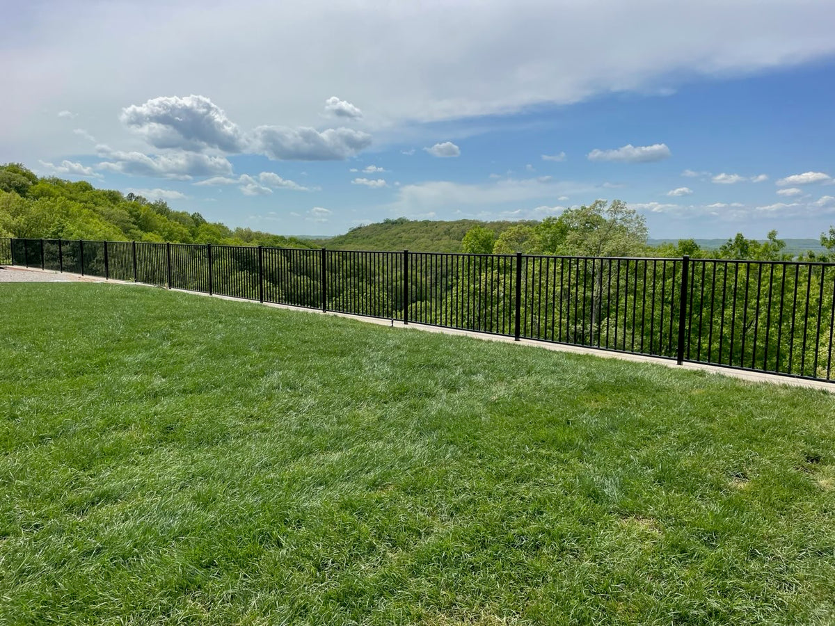 48" 2 Rail Ascot Aluminum Fence Panel and Materials – Carnahan White Fence